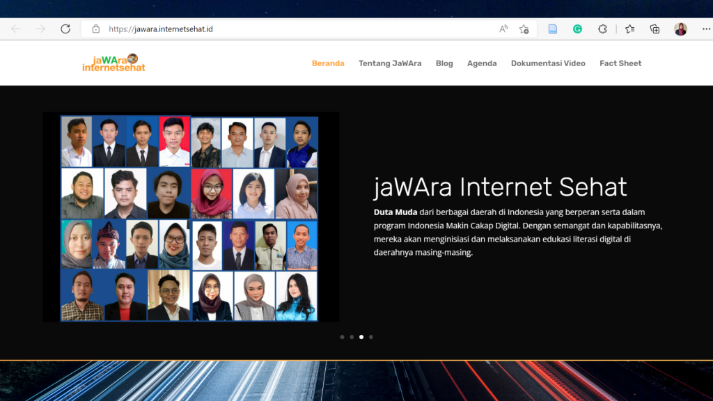 Founder HTTID Terpilih sebagai jaWAra Internet Sehat 2022 – Educatech