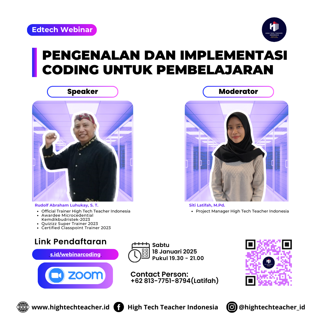 DIBUKA PENDAFTARAN WEBINAR “PENGENALAN CODING UNTUK PEMBELAJARAN ...